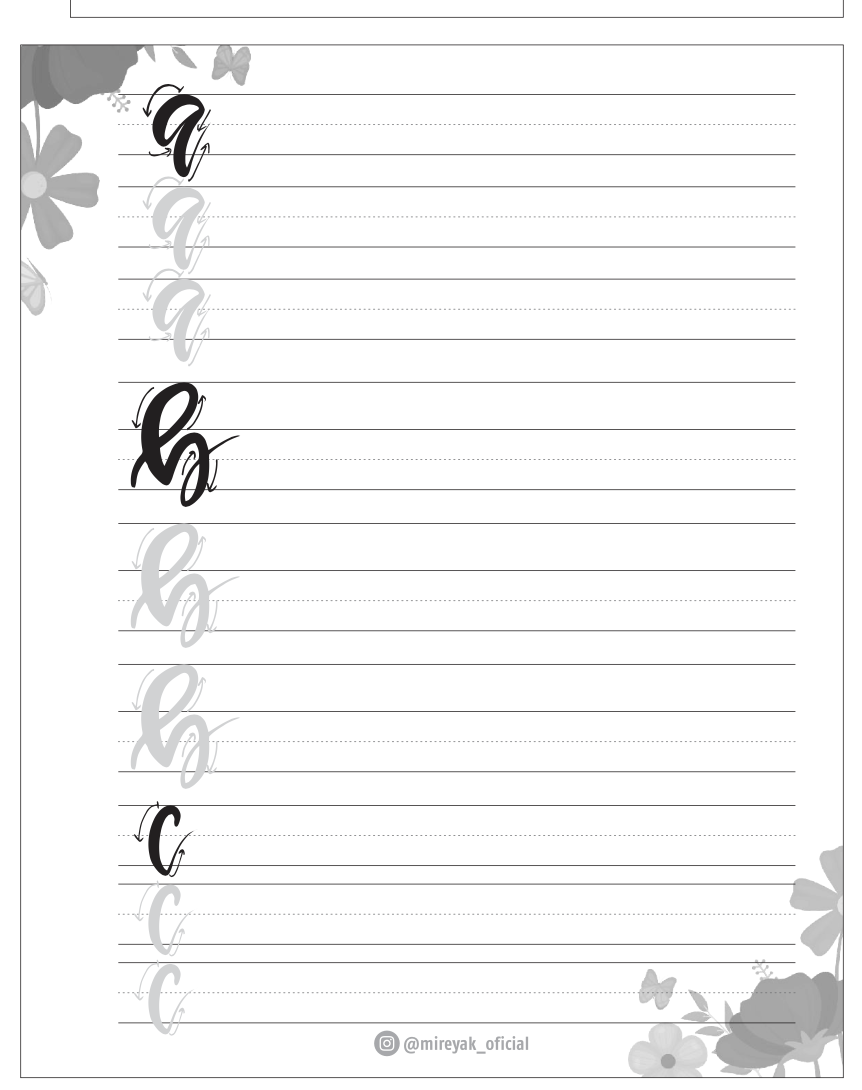 Curso de letras principiantes Pregrabado – Mireyak